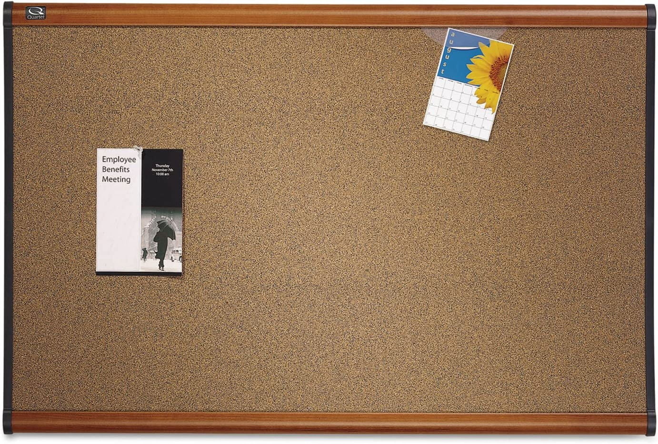 Quartet B243LC Prestige Bulletin Board, Brown Graphite-Blend Surface ...