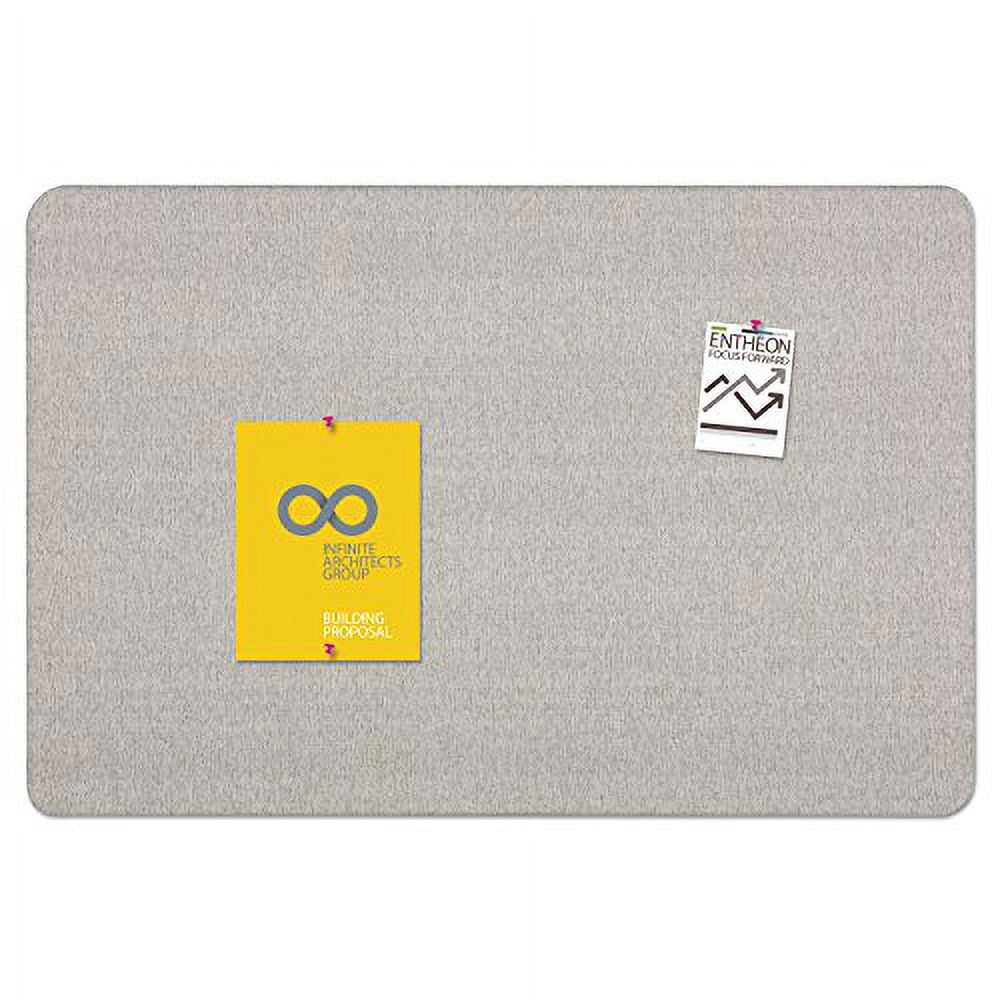 Quartet Bulletin Board, Fabric, 4' x 3', Frameless, High-Density ...
