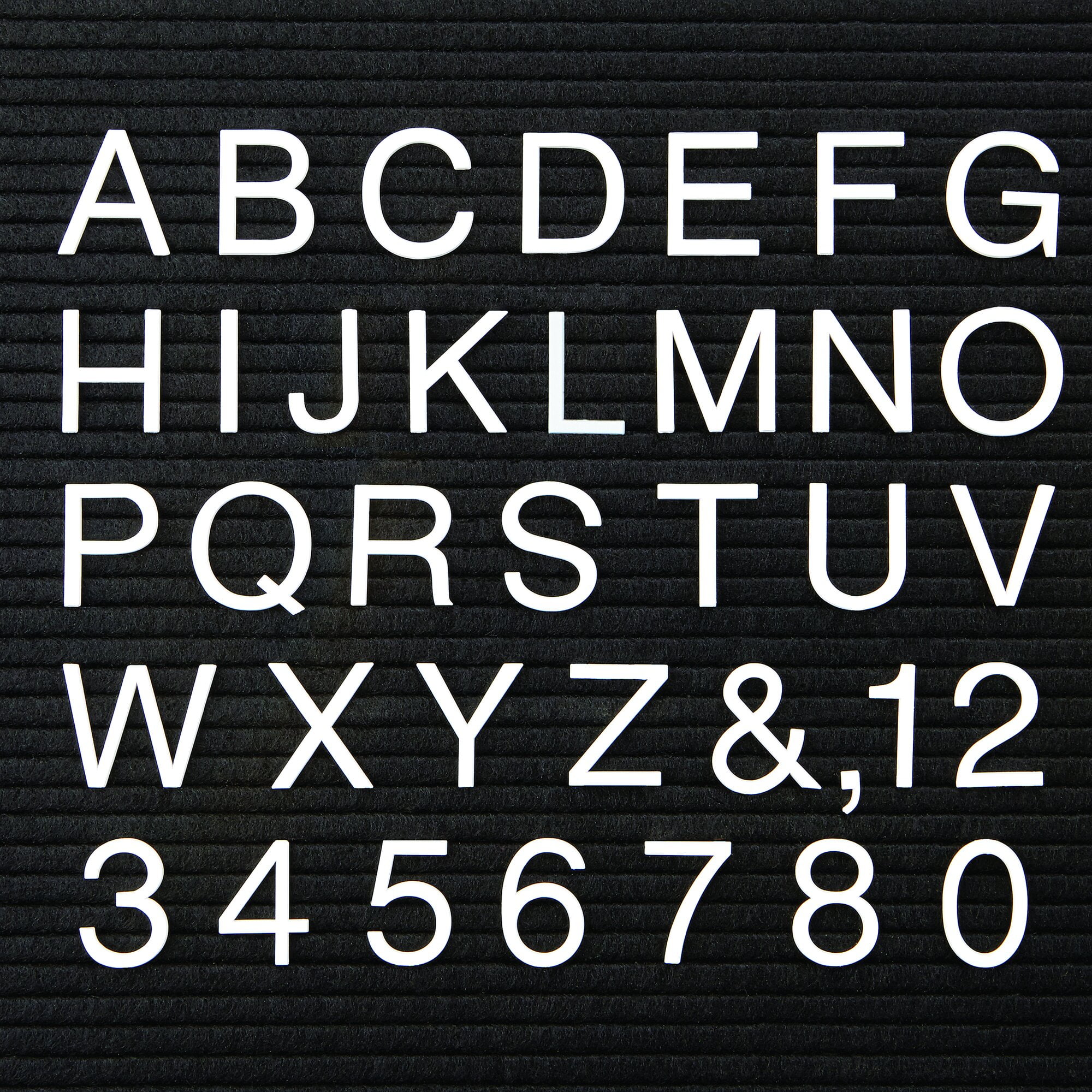 Quartet, QRT4421, Felt Letter Board Character Set, 300 / Set, White ...