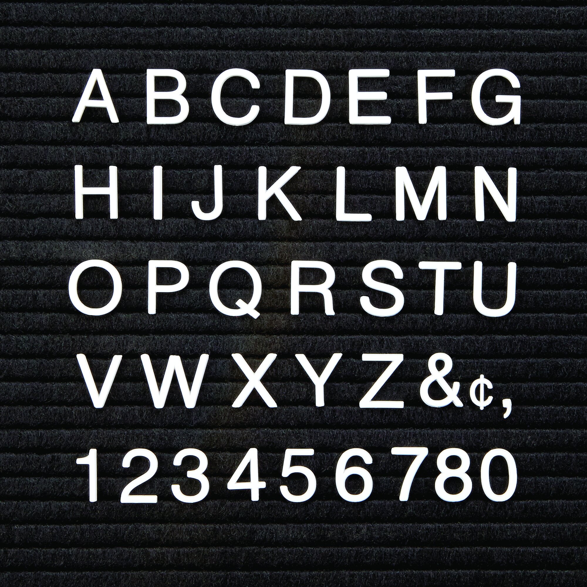 Quartet, QRT4423, Felt Letter BoardCharacter Set, 300 / Set, White ...