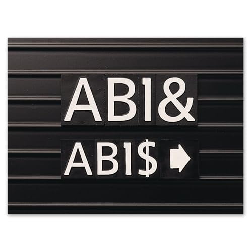 Quartet Characters for Magnetic Letter Boards, Helvetica Font, 1 Inch ...