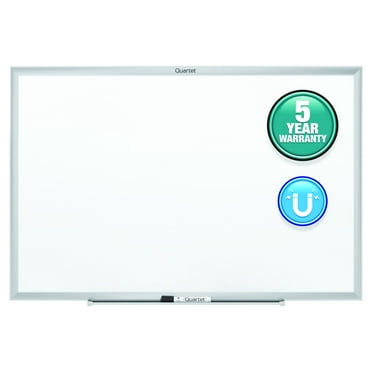 Quartet Standard DuraMax Porcelain Magnetic Whiteboard 8 x 4 Silver ...