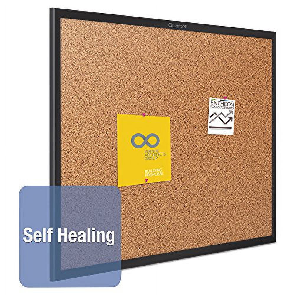 Quartet Cork Board, Bulletin Board, 2' x 1.5' Corkboard, Black Frame ...