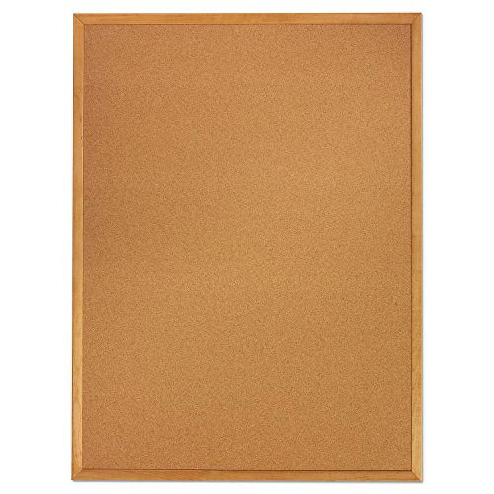 Quartet Cork Board, Bulletin Board, 2' x 1.5' Corkboard, Oak Finish ...