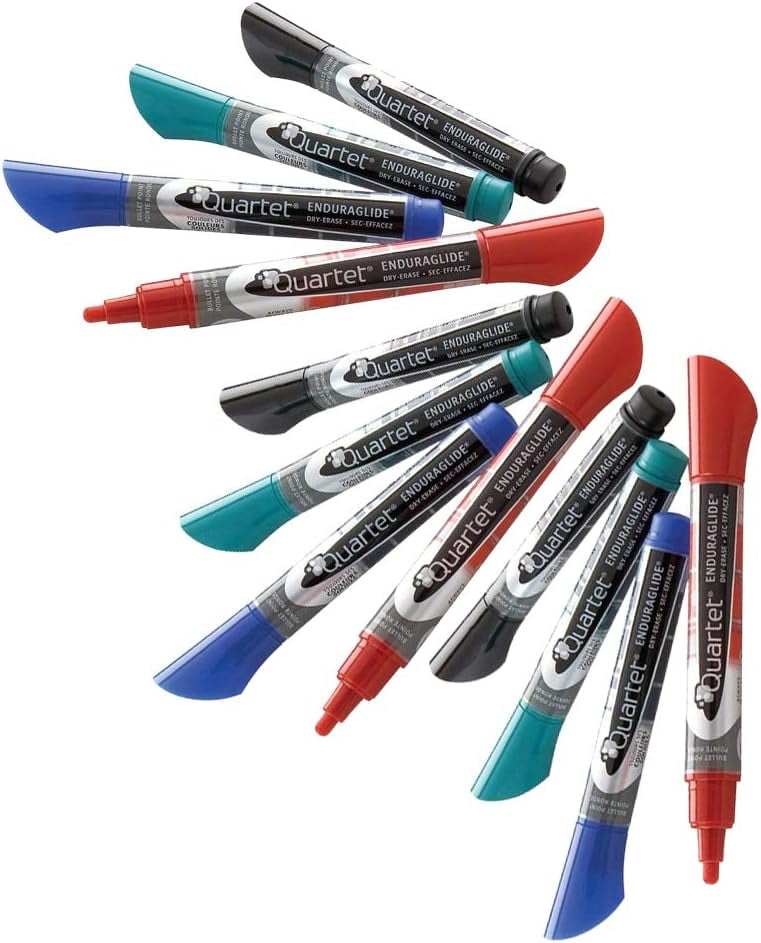 Quartet Dry Erase Markers, Whiteboard Markers, Bullet Tip, EnduraGlide ...