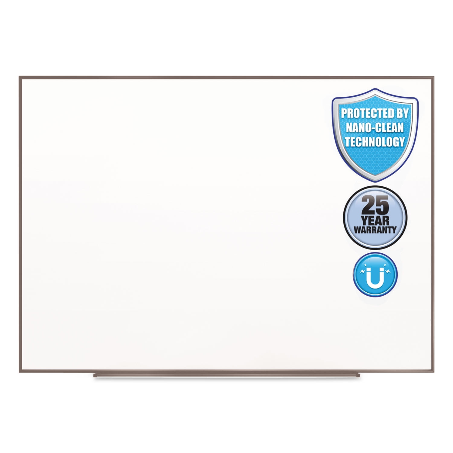 Quartet Fusion Nano-Clean Magnetic Whiteboard, 48" x 36", White Surface ...