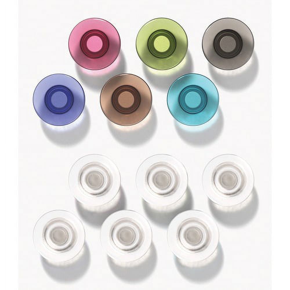 Quartet Glass Board Magnets - 0.5" Diameter - Cylinder - Rounded Edge ...