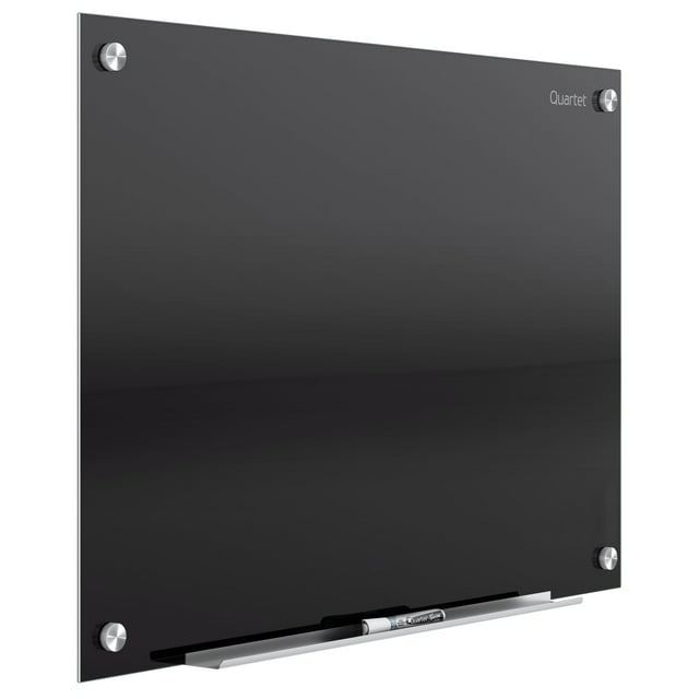 "Quartet Infinity Office Glass Magnetic Dry-Erase Board, 36"" x 24"" Black Surface" - Walmart.com