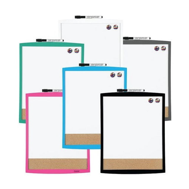 Quartet Magnetic Combination Board, Dry-Erase & Cork, 11" x 14", Curved ...