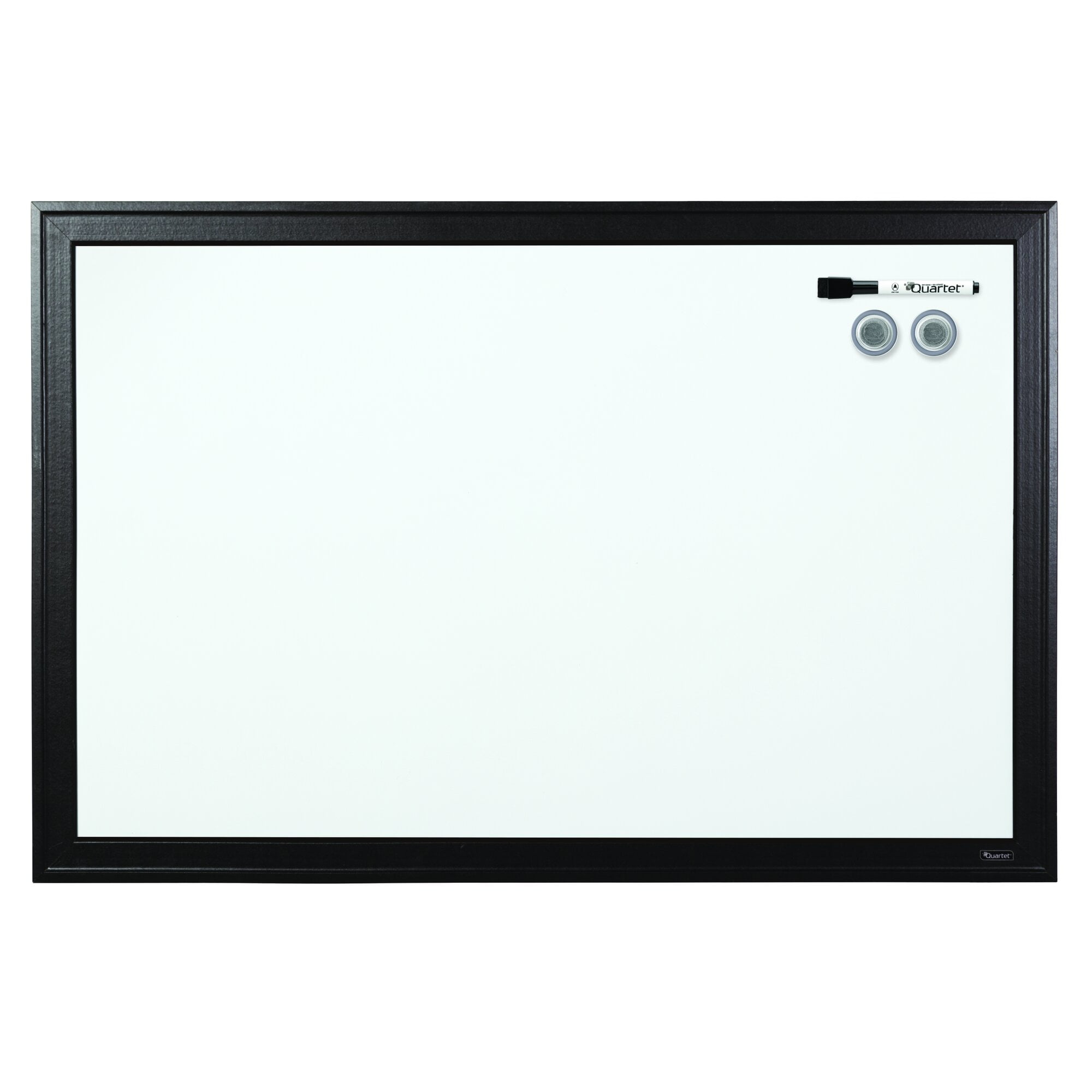 Quartet Magnetic Dry-Erase Whiteboard, 24" x 36", Black Frame - Walmart.com