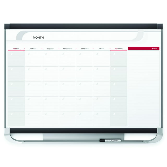 Quartet Prestige 2 Magnetic Monthly Calendar Board, 4' x 3', Total ...