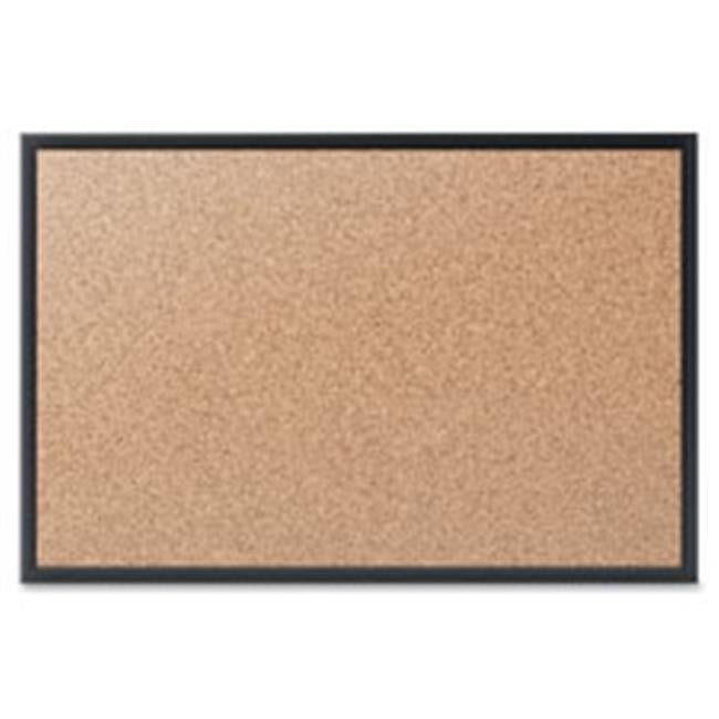 Quartet QR Cork Bulletin Board- Aluminum Frame-Black - 5 in. x 3 in ...