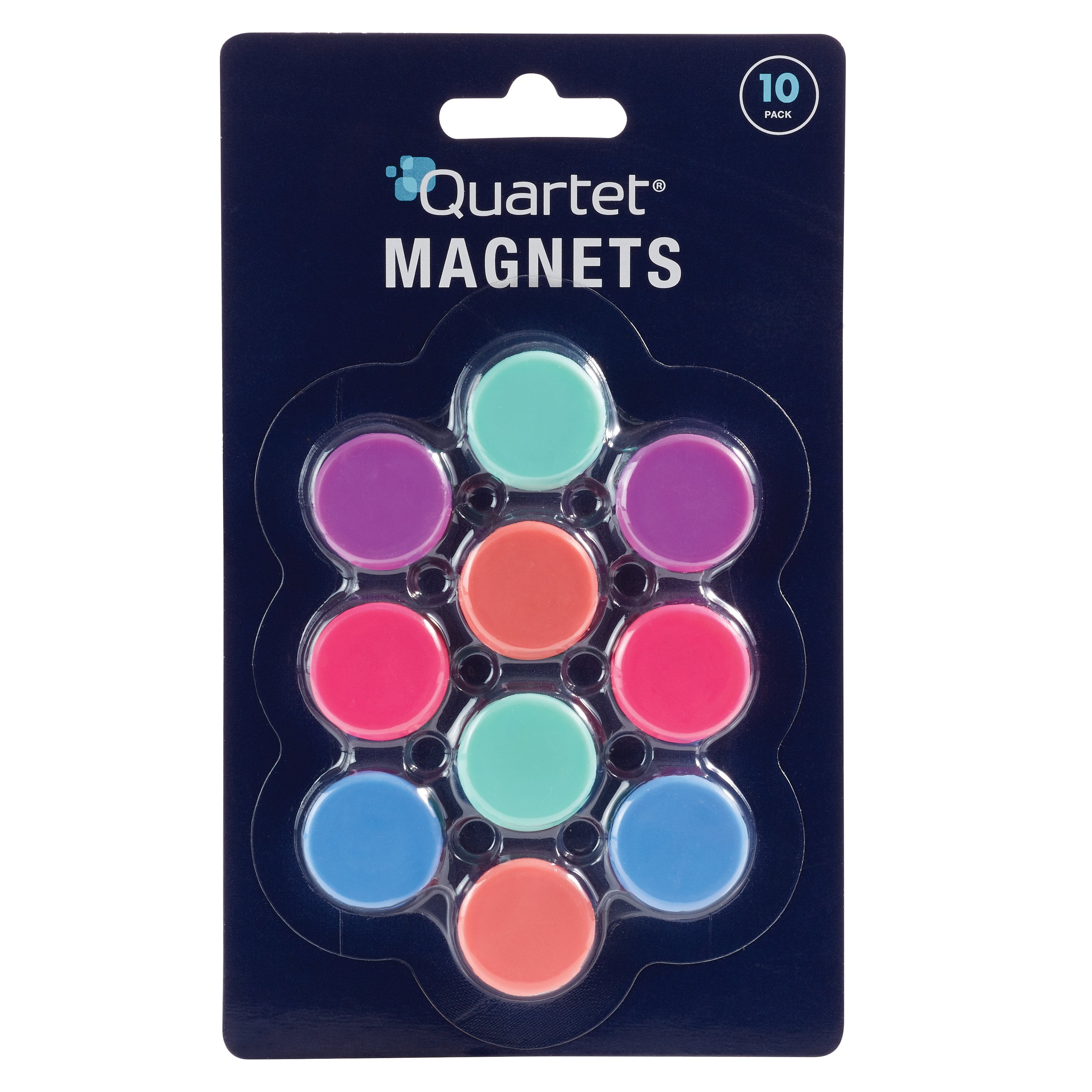 Quartet Round Magnets, 1", Magnetic Whiteboard, Assorted Colors (81216 ...