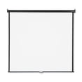 Quartet Wall/Ceiling Projection Screen, 70 X 70, White Matte, Black ...