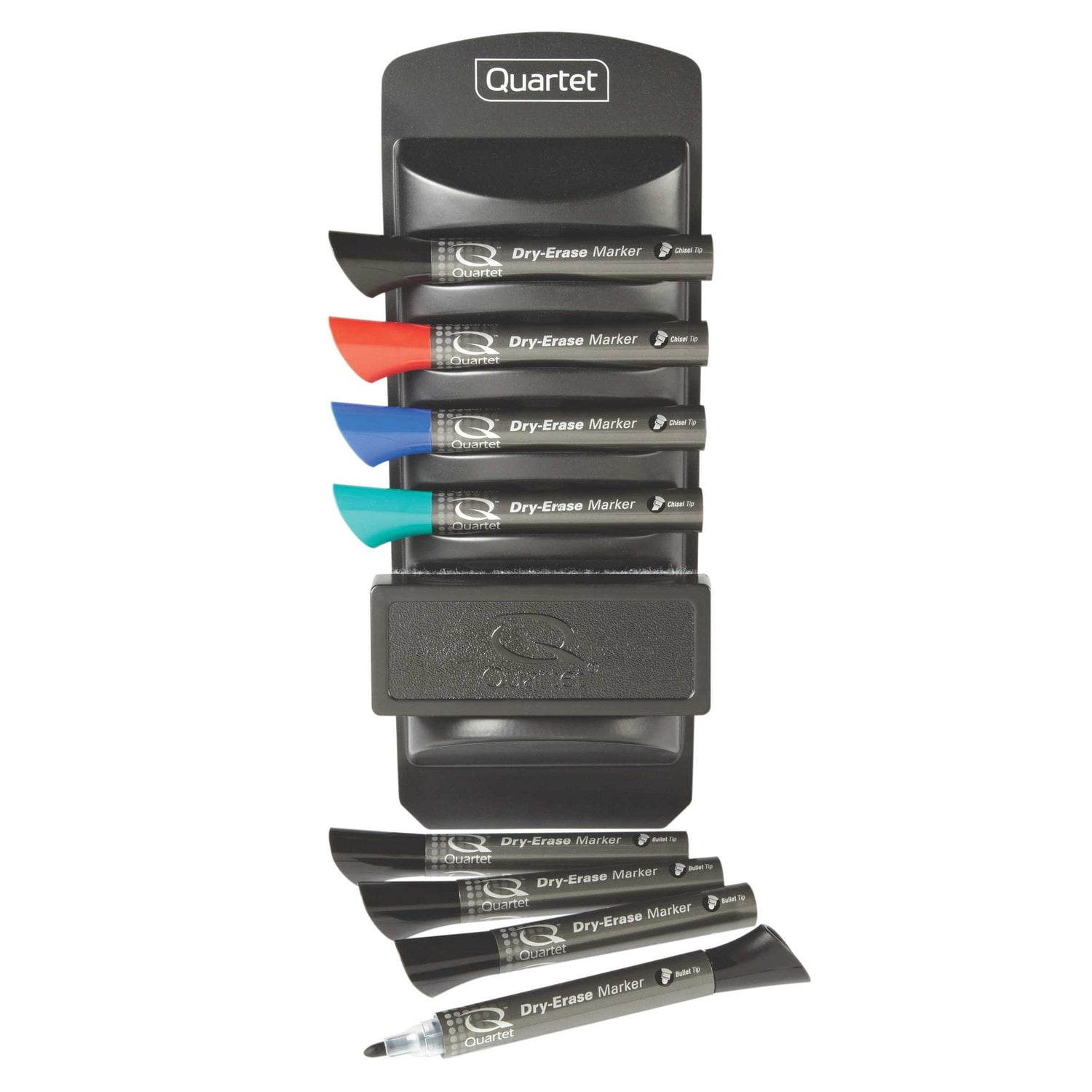 Quartet Whiteboard Accessory Caddy, Includes 8 Dry Erase Markers and 1 ...