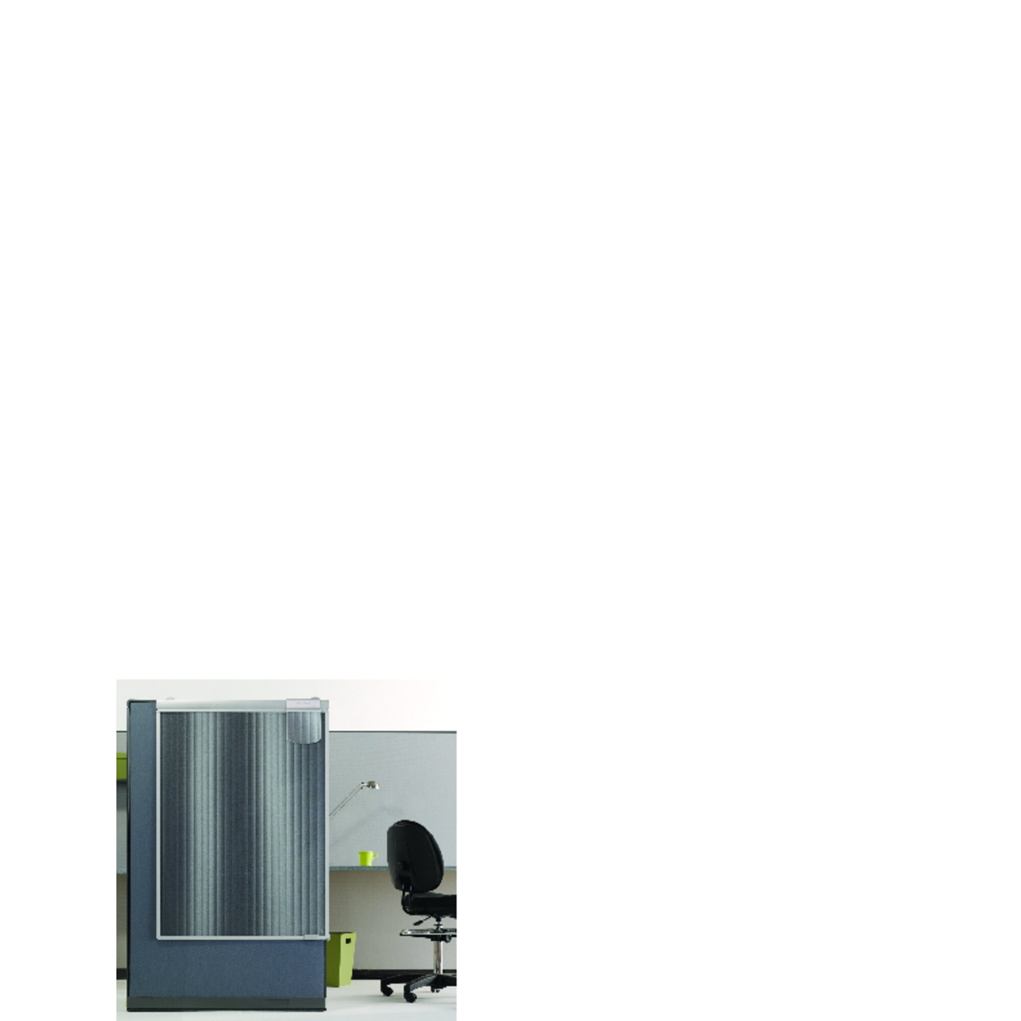 Quartet Workstation Privacy Screen, 36" x 48", Sliding, Partial Length ...