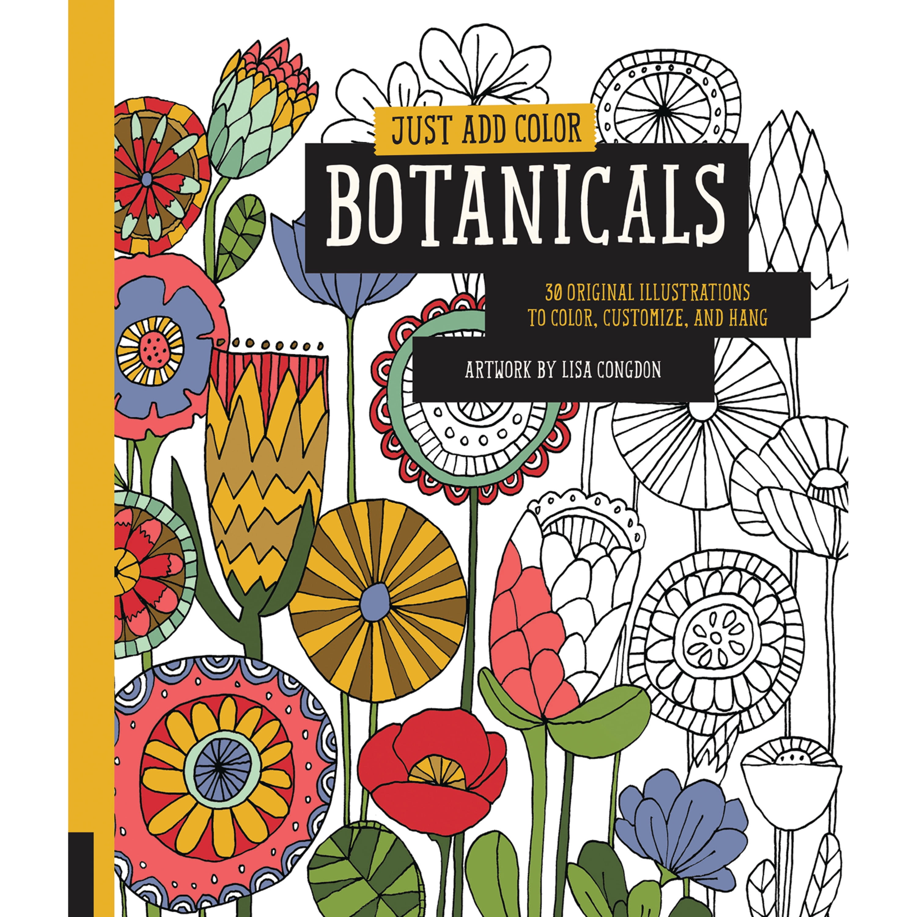 Quarto Publishing Just Add Color Coloring Book: Botanicals - Walmart.com