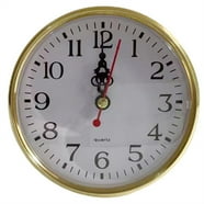 T-HOTLYST Stylish Gold Trimmed Snooze Clock Insert 3Inch Clock Movement ...