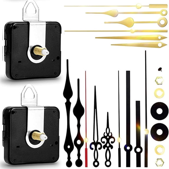 Quartz Clock Mechanism Kit, Wall Clock Mechanisms Mattery Powered ...