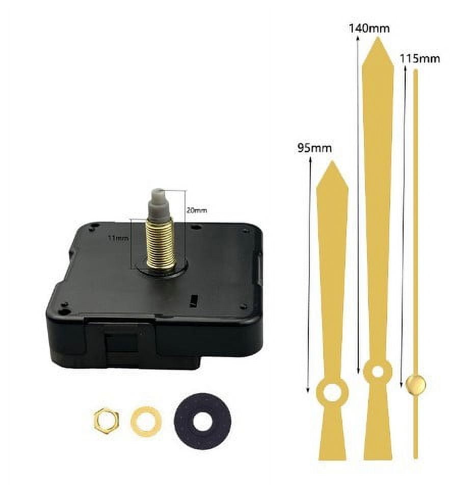 Quartz Clock Mechanism Kit, Wall Clock Mechanisms Battery Powered ...