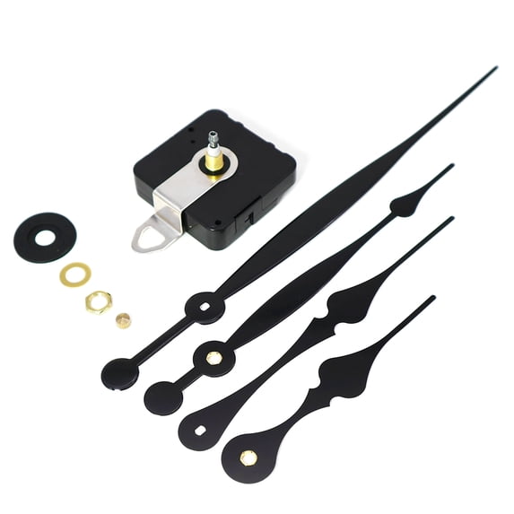 Quartz Clock Mechanisms Powered Replacement Kit Wall Clock Movement 2 ...