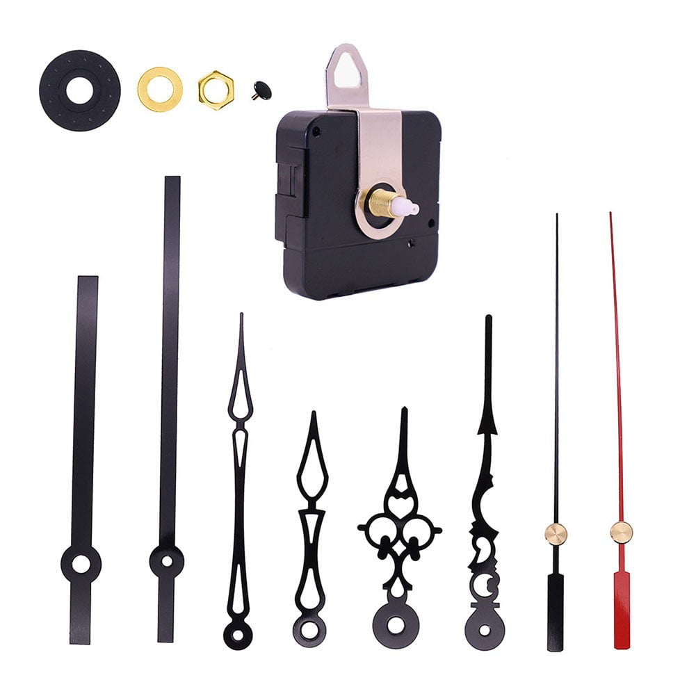 Quartz Clock Movement Mechanism DIY Kit With Long Shaft Motor Hands ...