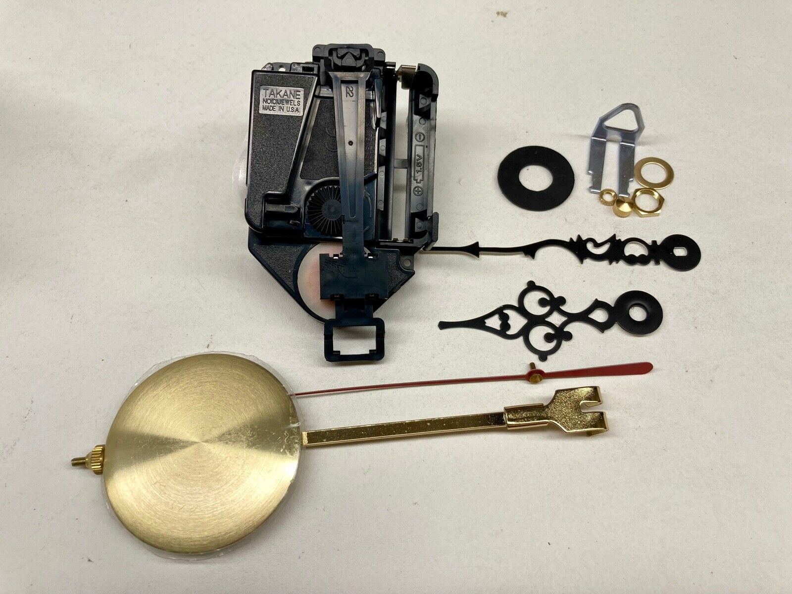 Quartz Clock Pendulum Movement with 6" Pendulum | Fits 3/8" Thick Dial ...
