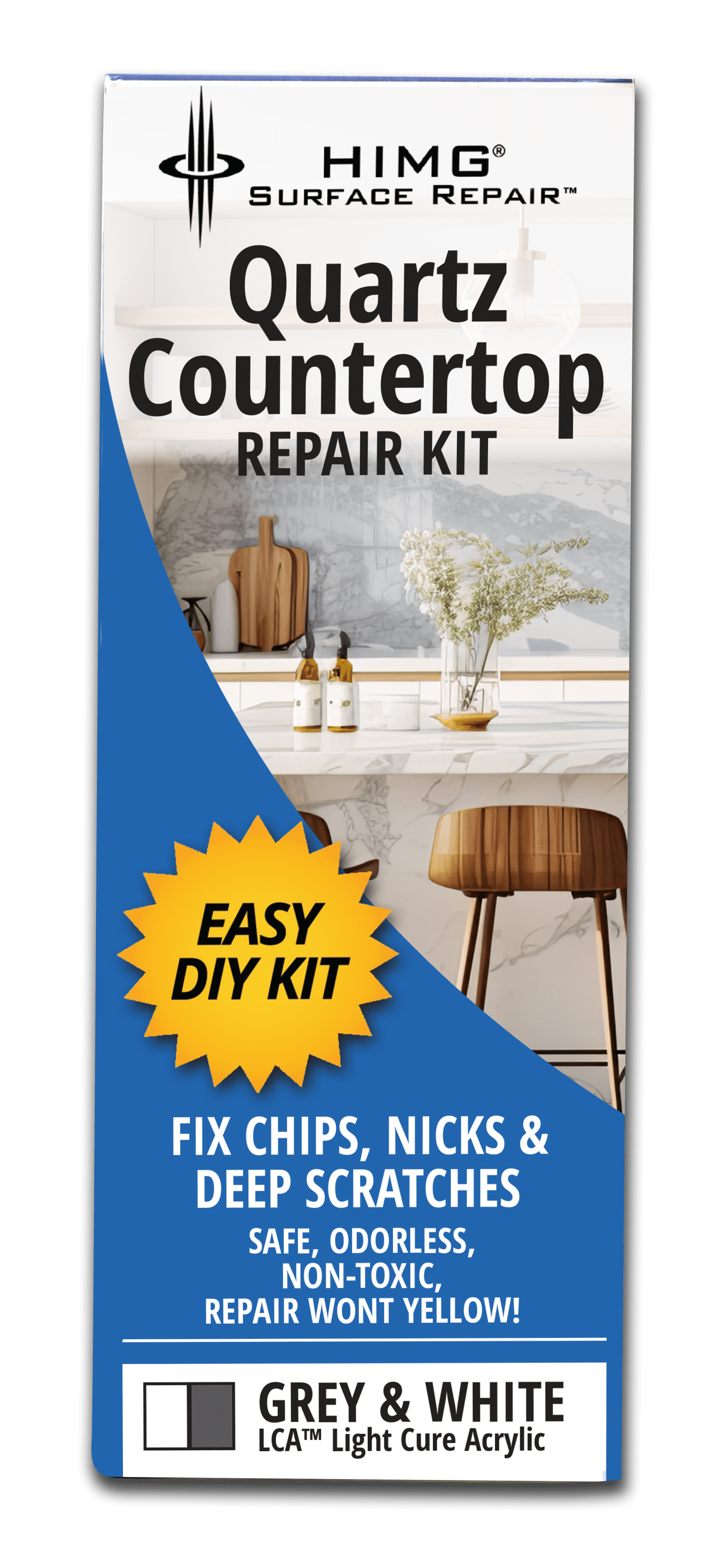 Quartz Countertop Repair Kit - Grey White - Walmart.com