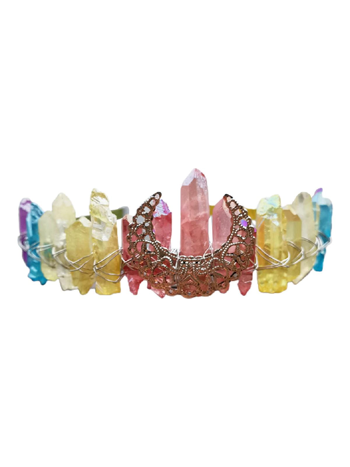 Quartz Crystal Crown Hair Comb Gothic Baroque Vintage Headpiece for ...