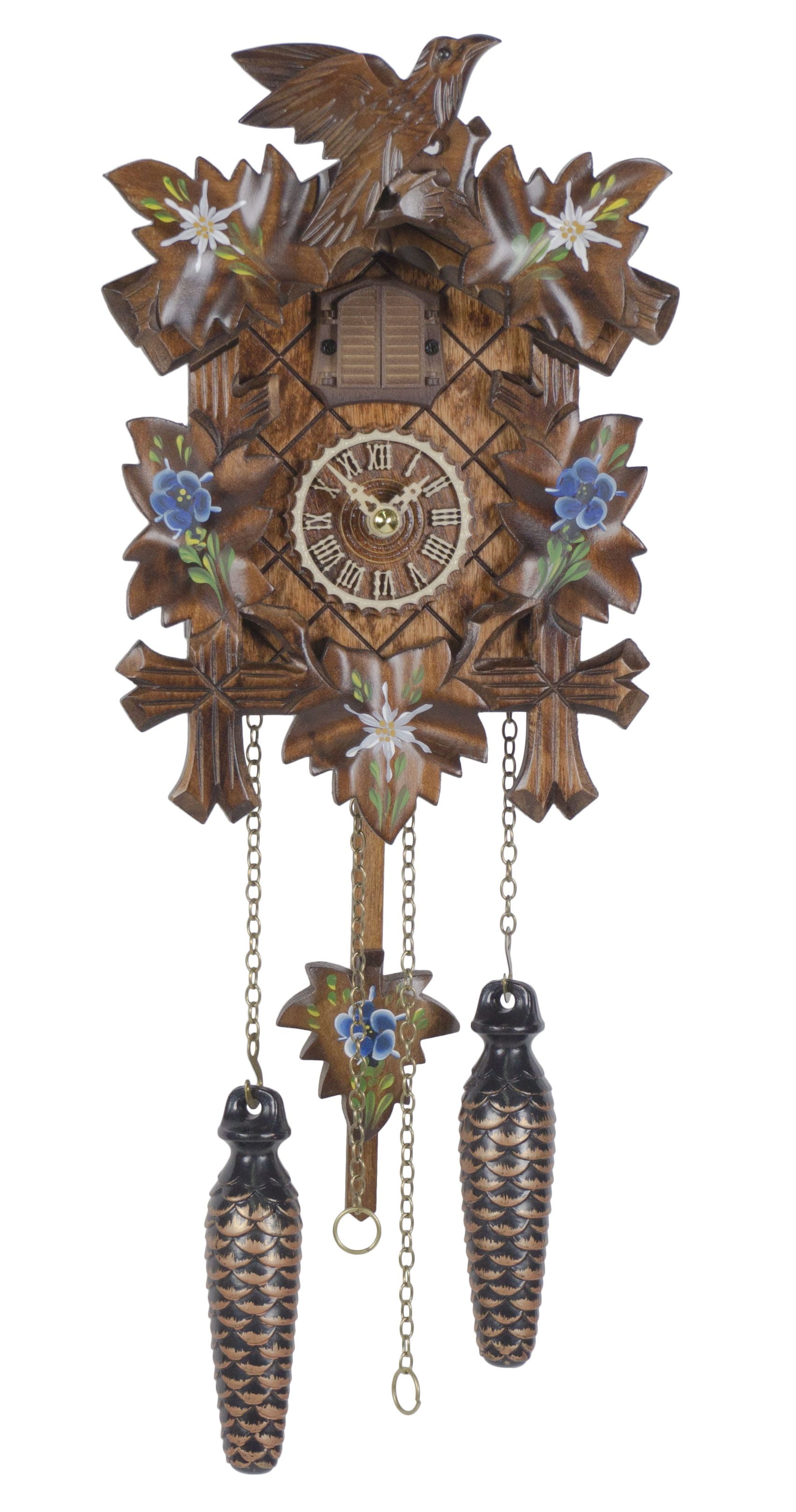 Quartz Cuckoo Clock 5 leaves, bird, with music TU 411 QM - Walmart.com
