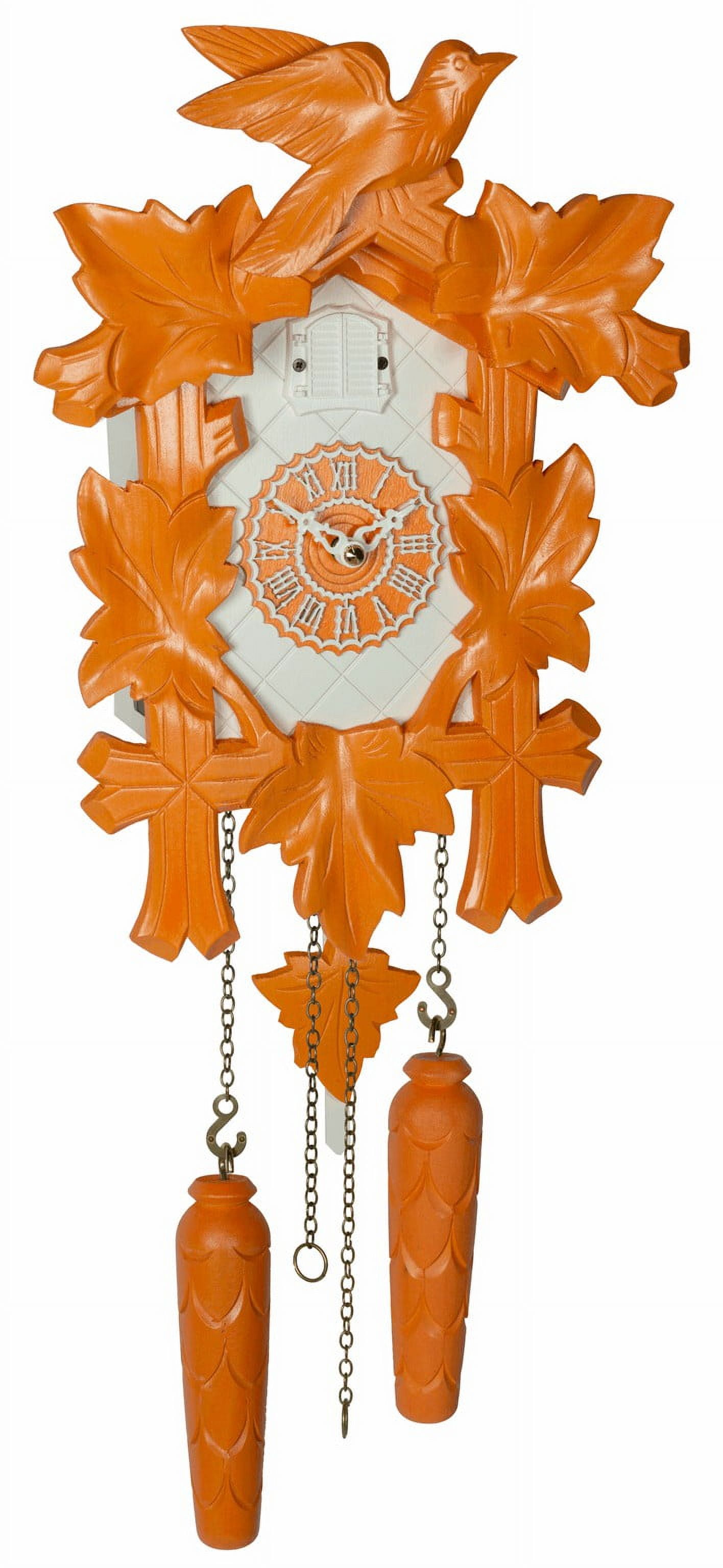 Quartz Cuckoo Clock 5 leaves, bird, with music - Walmart.com