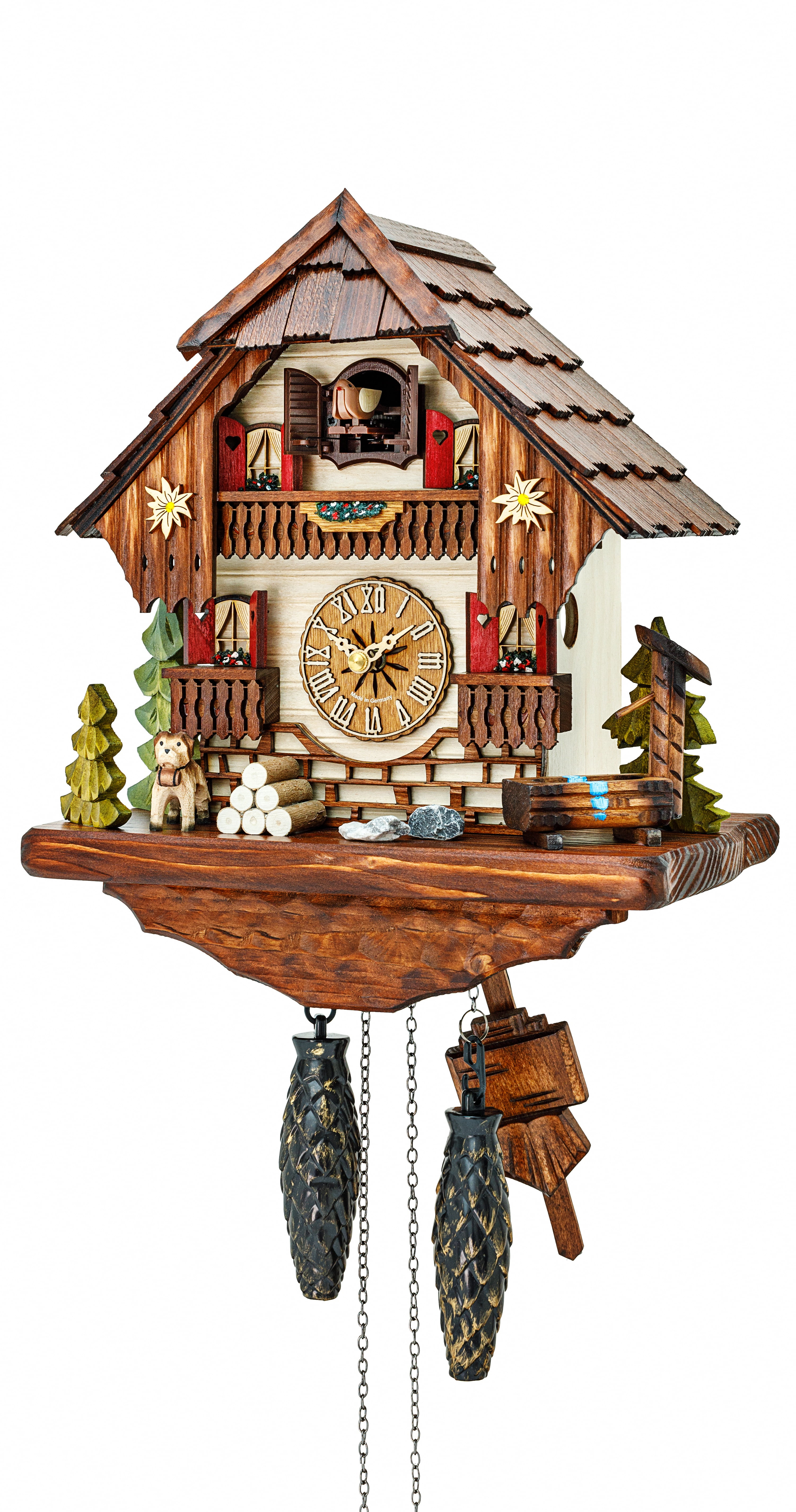 Quartz Cuckoo Clock Black forest house KA 2641 QK - Walmart.com