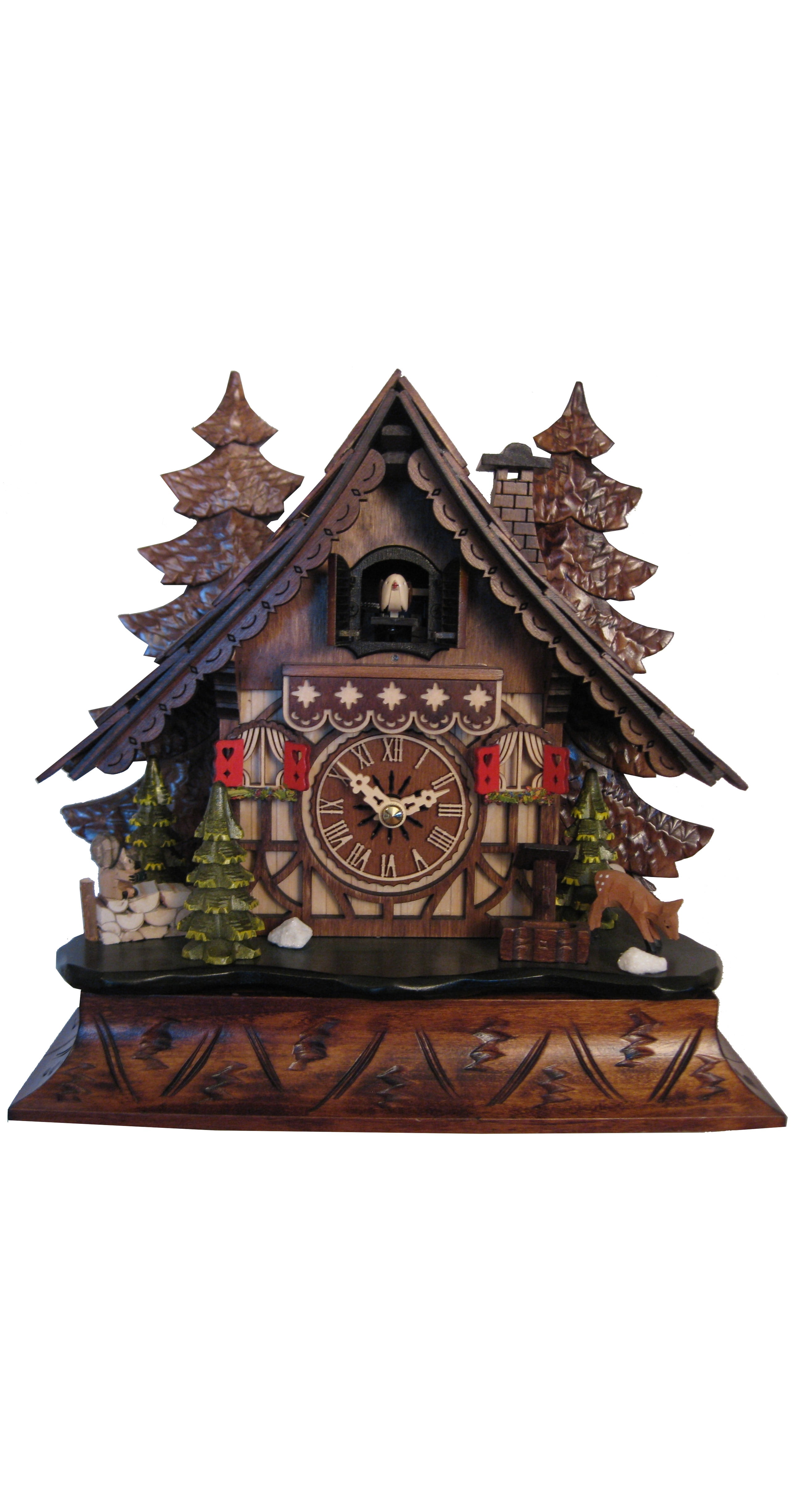Quartz Cuckoo Clock Black forest house with music - Walmart.com