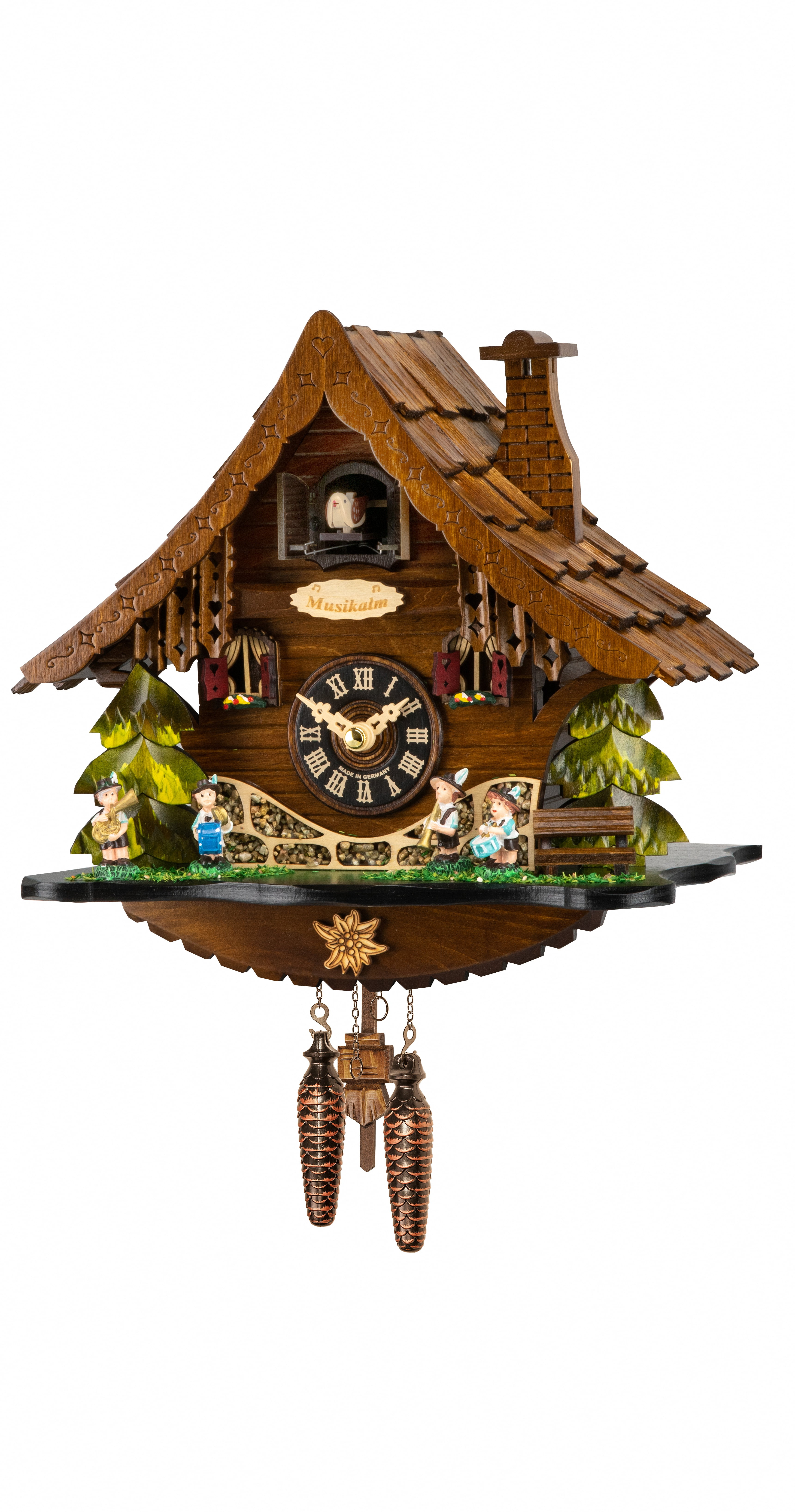 Quartz Cuckoo Clock Black forest house with music - Walmart.com