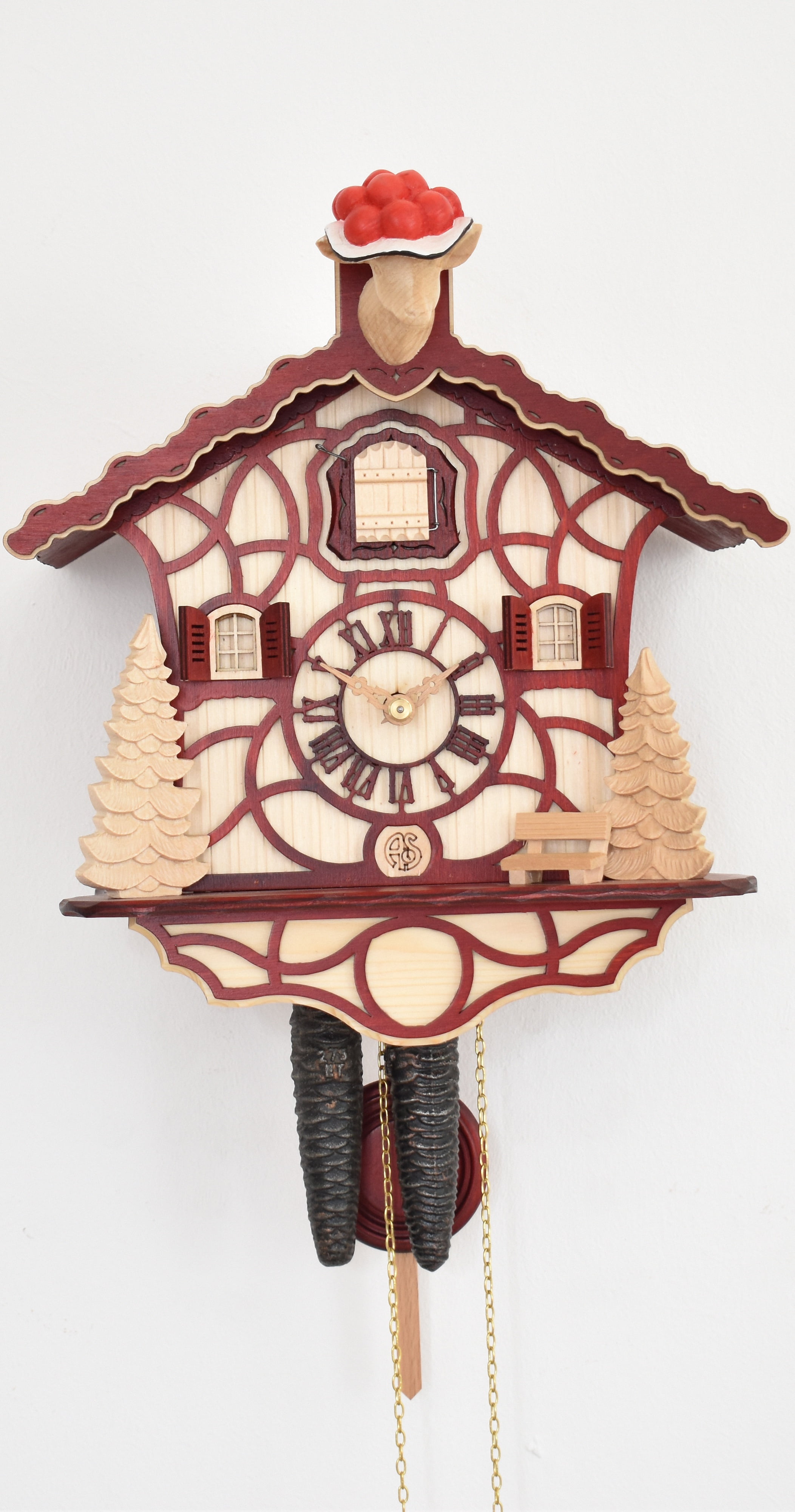 Quartz Cuckoo Clock Little black forest house, with music - Walmart.com