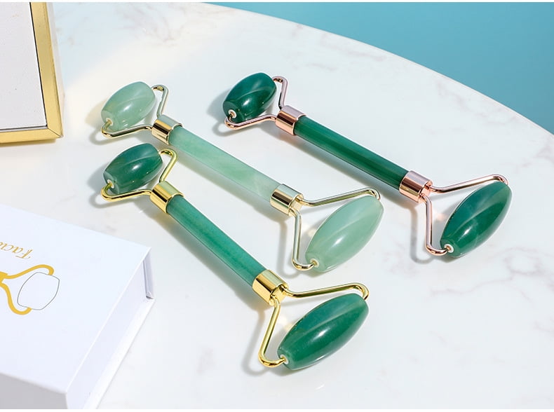 Quartz Facial Massage Crystal Stone Natural Rose Body Jade Massager ...