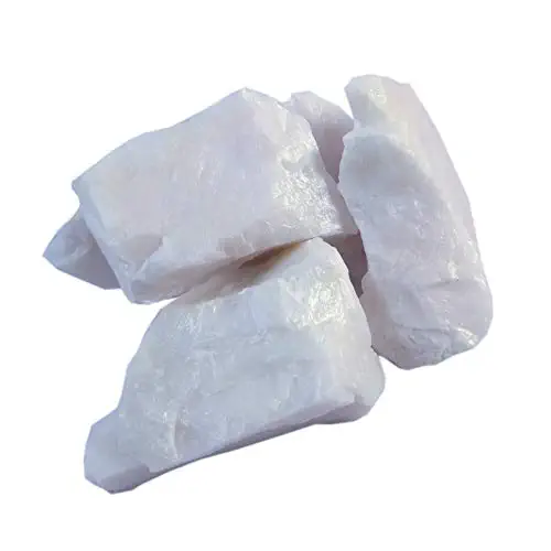 Quartz Milky Crystal 50Gm+ Natural Rough Stone For Reiki, Healing Aura ...