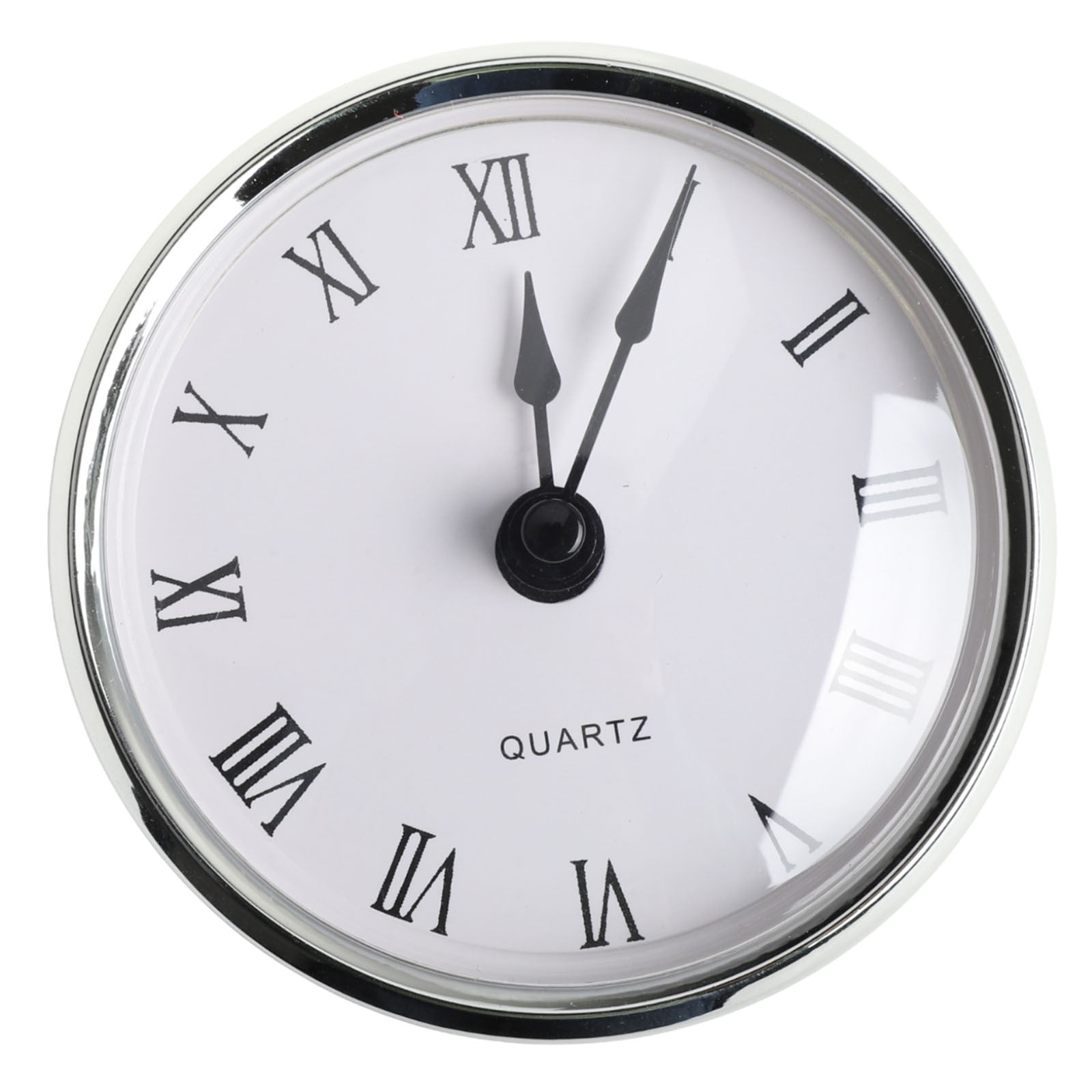 Quartz Movement Clock Insert Transparent Cover 80Mm Gold/Silver Plastic ...