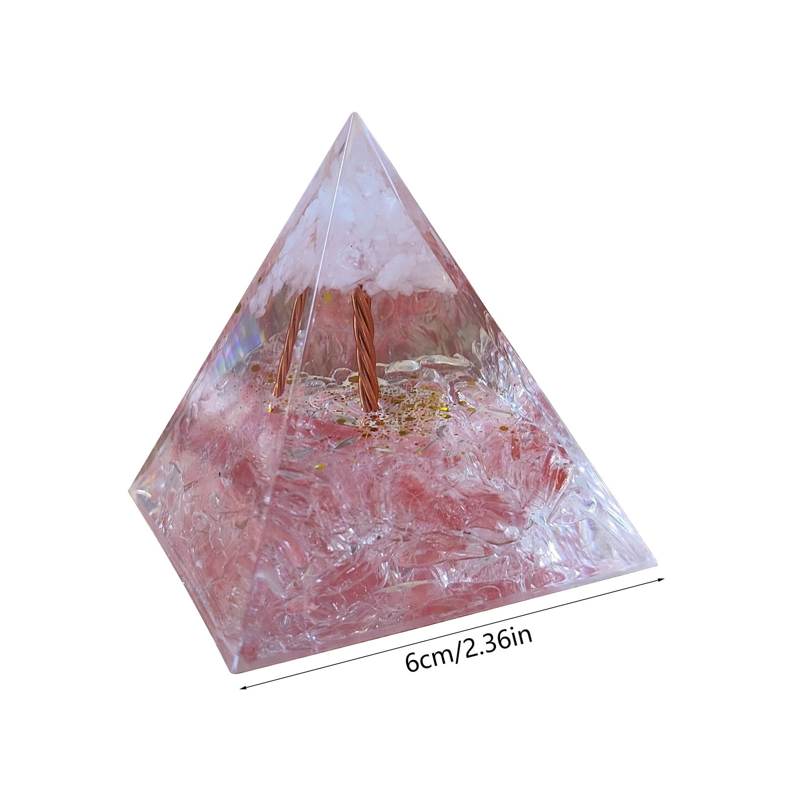 Quartz Orgone Pyramid- Orgone Energy Pyramid with Crystals and Healing ...