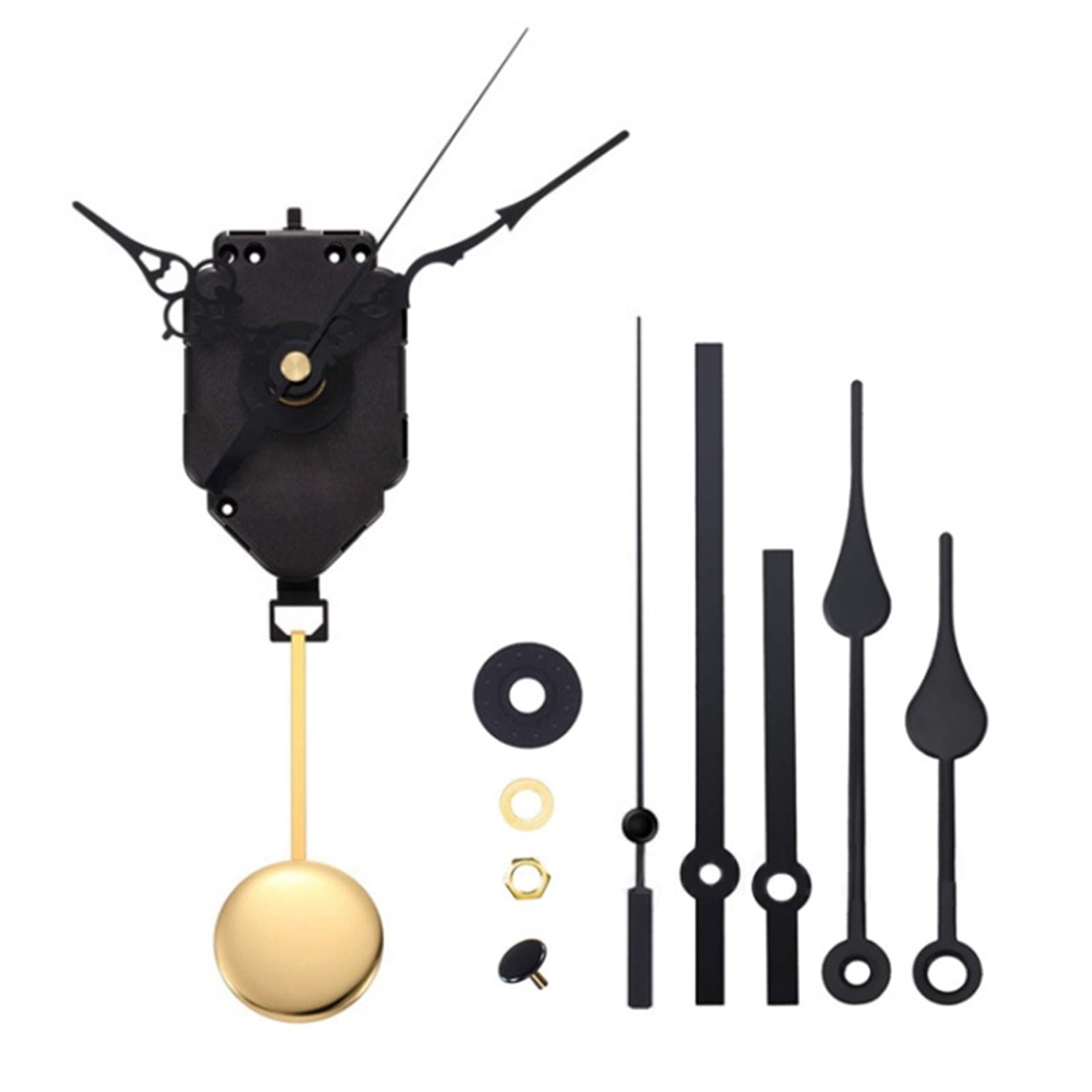 Quartz Pendulum Clock Movement Kit Replacement with 3 Pairs Hands and ...