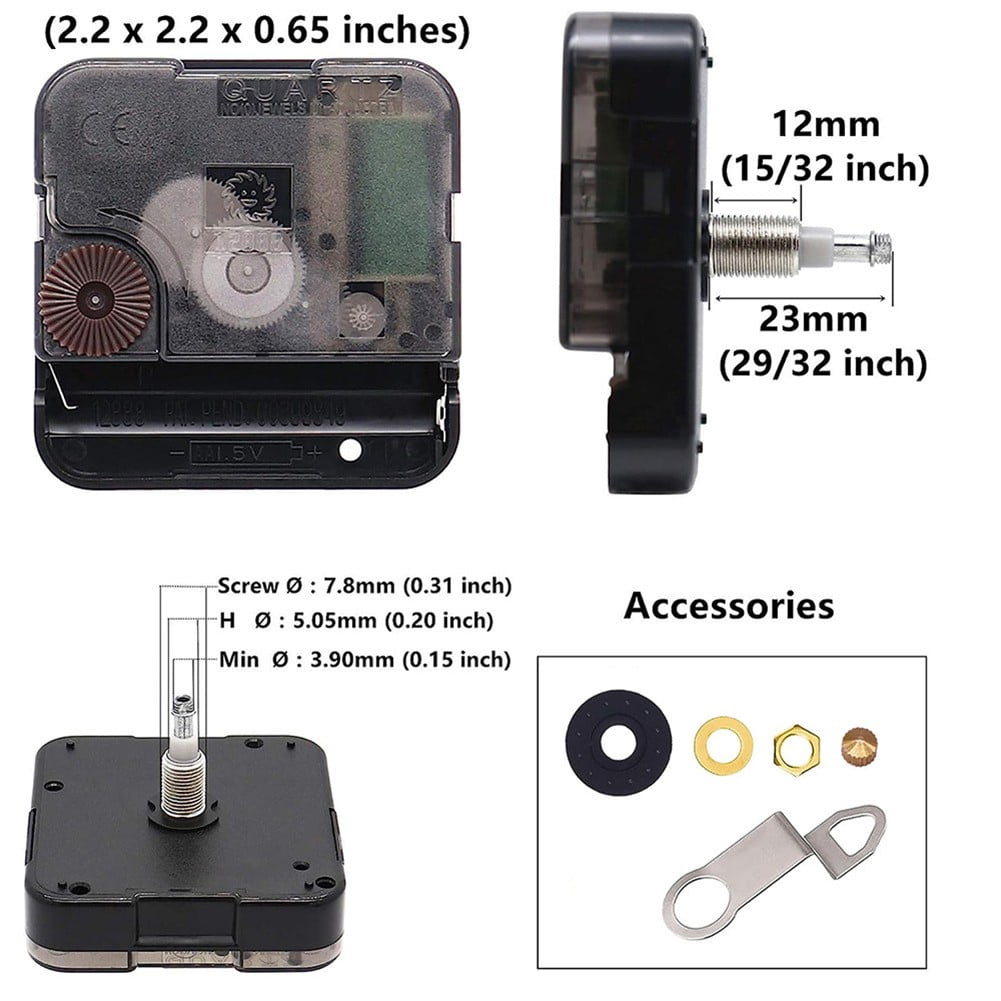 Quartz Wall Clock Mechanism Set Designed for Easy Restoration of ...