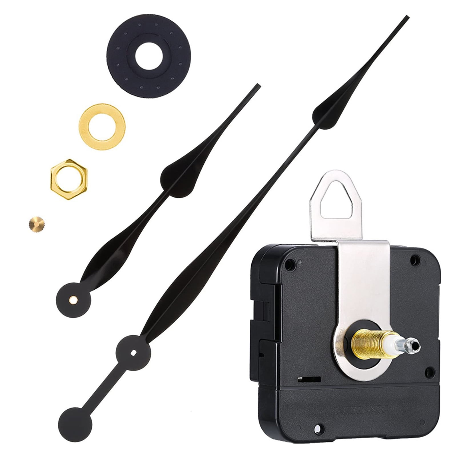 Quartz Wall Clock Movement Mechanism Repair Part with Long Hands ...