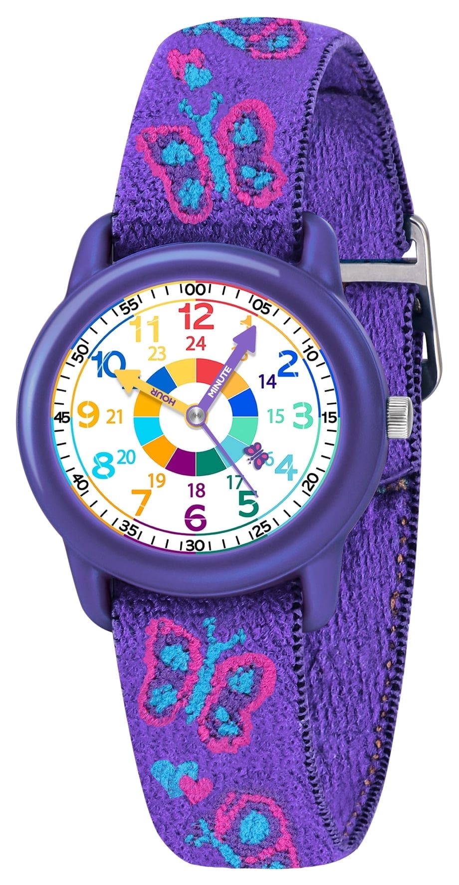 Kids Watch Quartz Watch Elastic Fabric Strap Watch Analog Wrist Watch ...