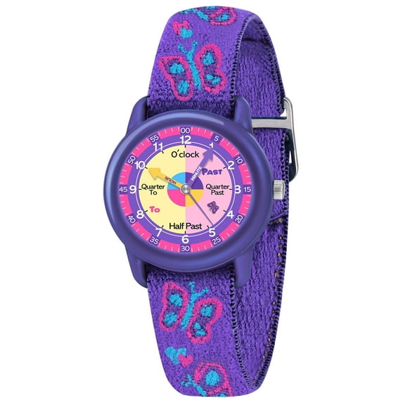 Alps Kids Quartz Watch, Elastic Nylon Strap, Analog Dial, 3ATM Water ...