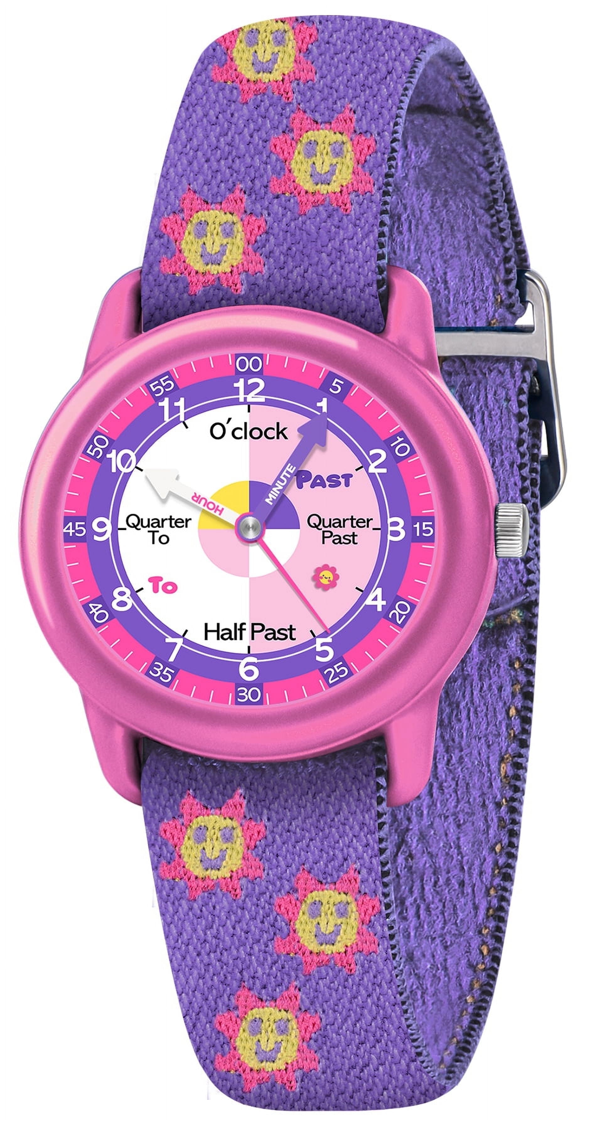 Kids Watch Quartz Watch Elastic Fabric Strap Watch Analog Wrist Watch ...