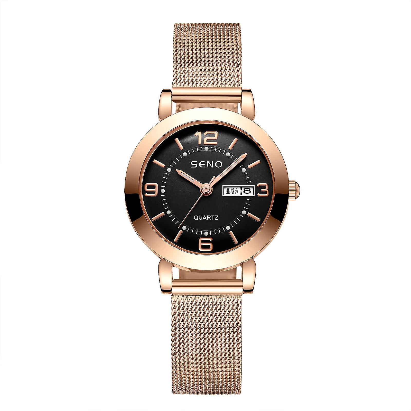 Quartz watch non-mechanical women's watch luminous waterproof double ...
