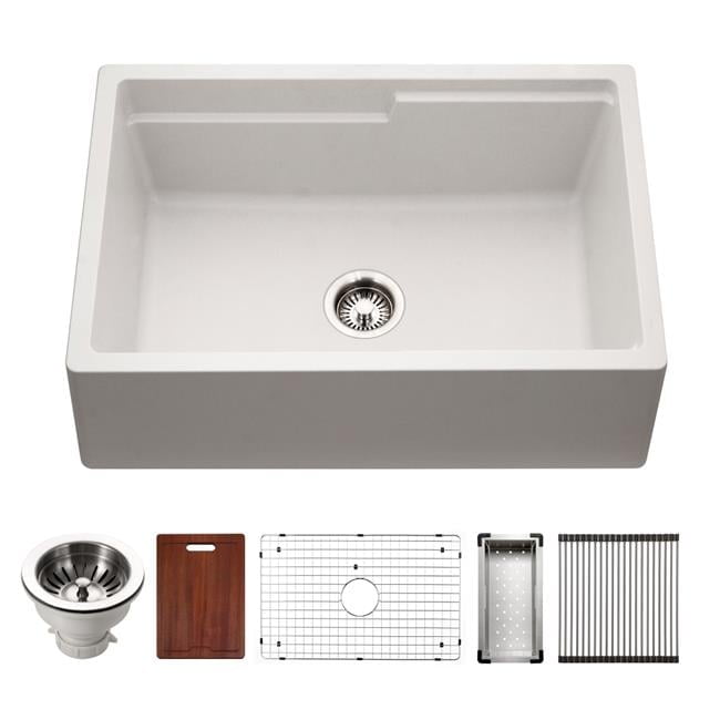 Quartztone Granite Workstation Kitchen Sink, Cloud - Walmart.com