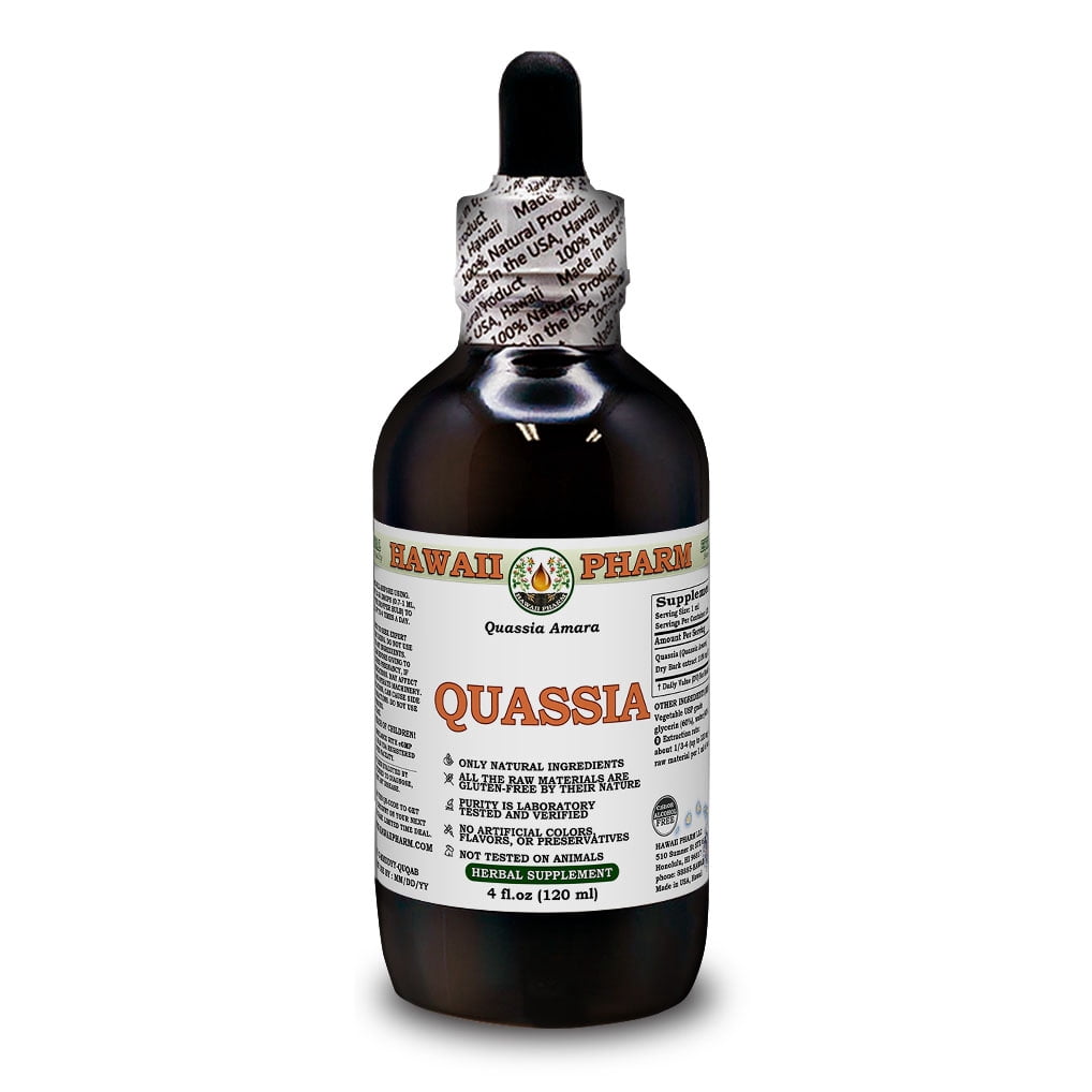 Quassia (Quassia Amara) Dry Bark ALCOHOL-FREE Liquid Extract. Expertly ...