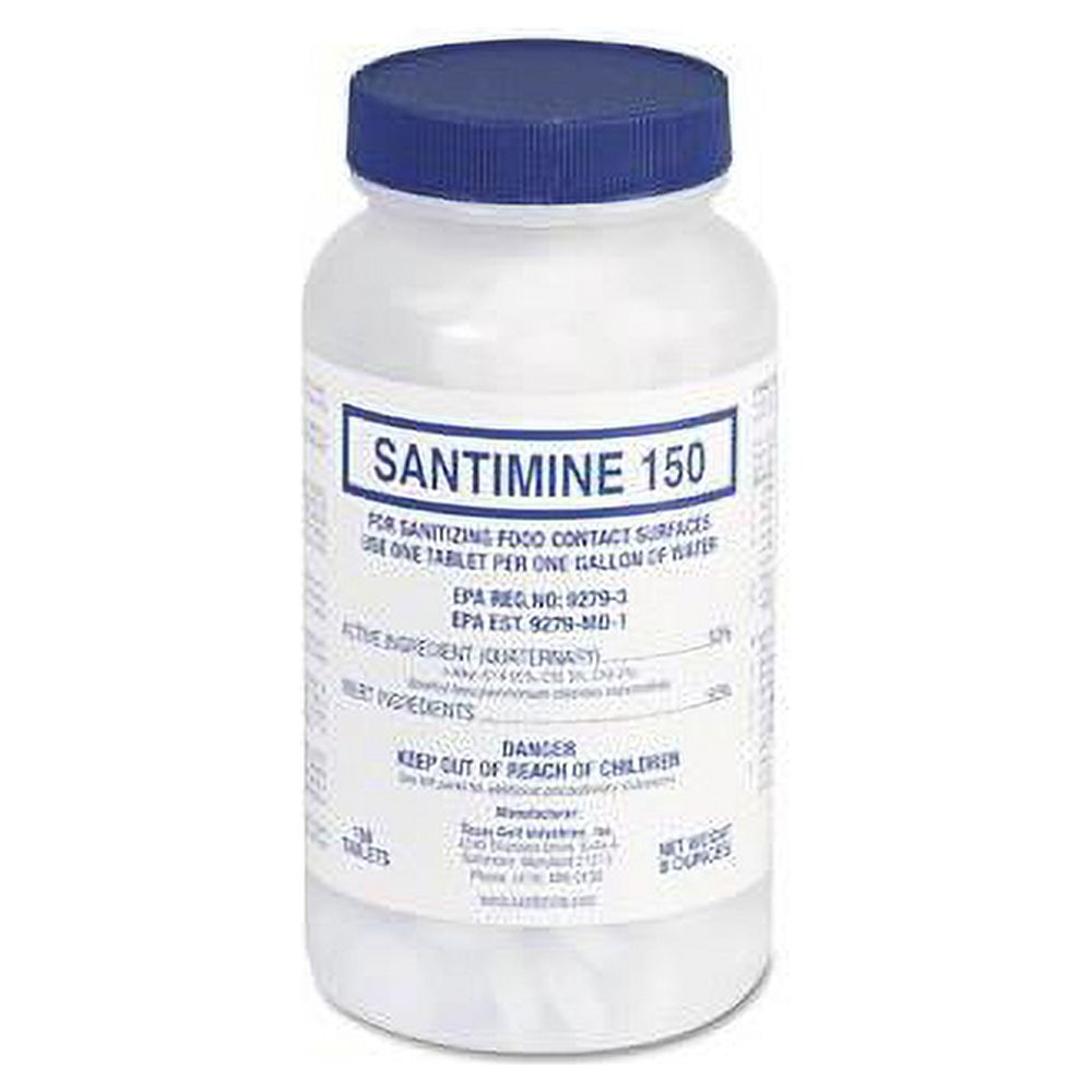Quaternary Sanitizer Tablets, 150/bottle, 6 Bottles/box - Walmart.com