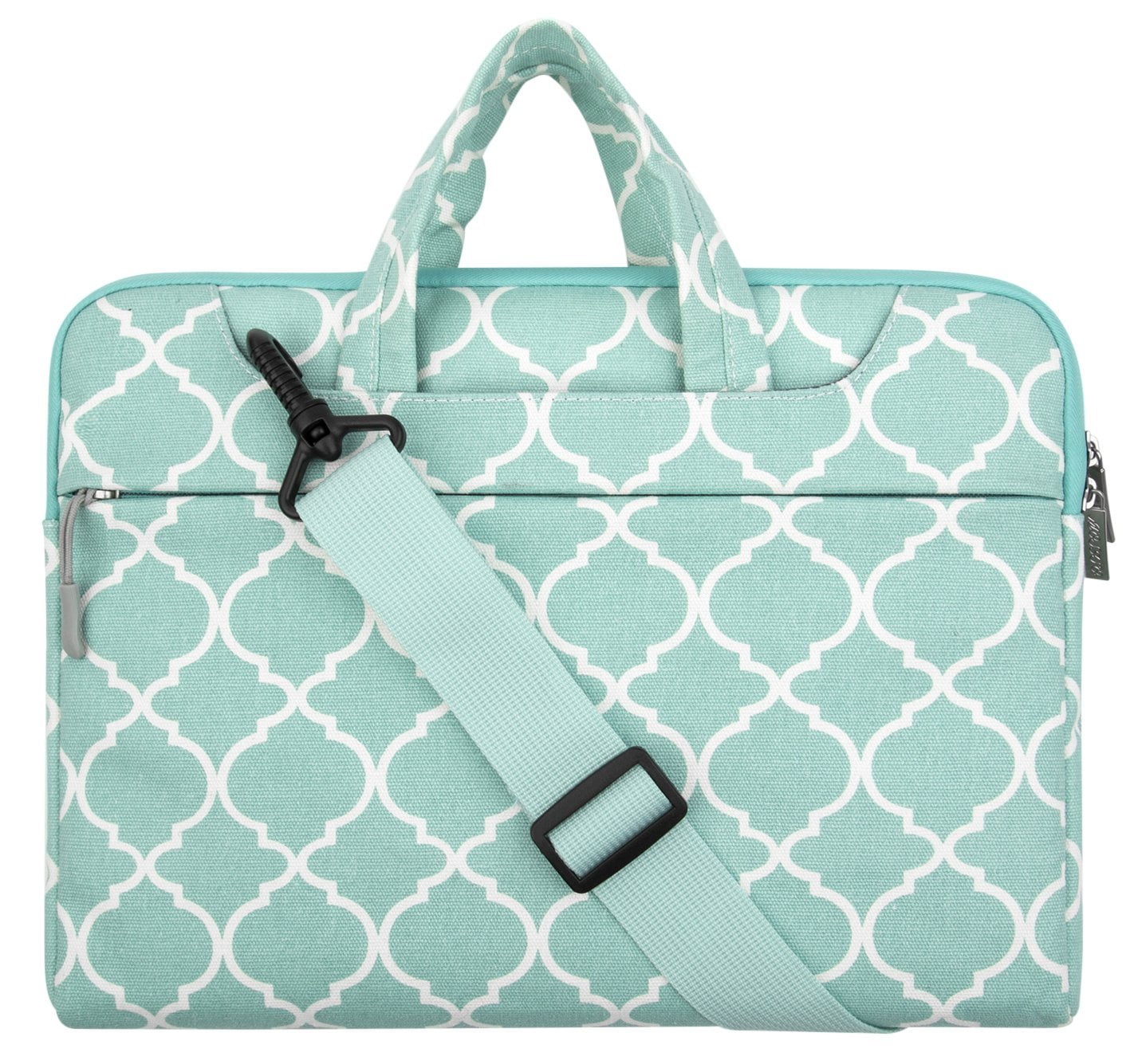 Quatrefoil Style Canvas Fabric Laptop Sleeve Case Cover Bag with ...